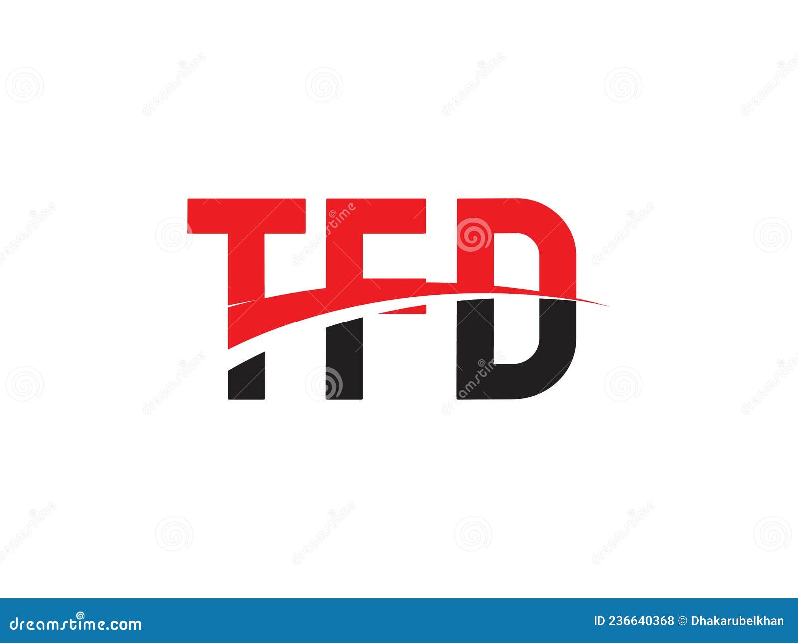 TFD Letter Initial Logo Design Vector Illustration Stock Vector ...