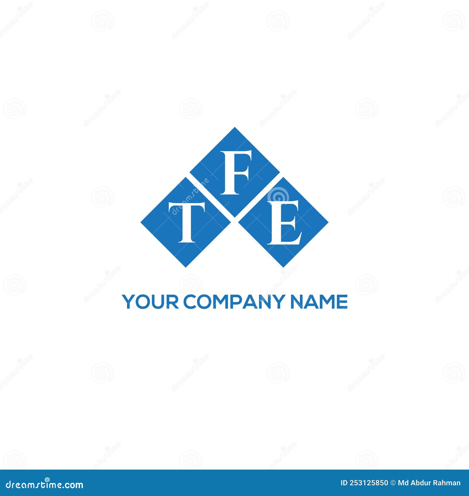 TFE Letter Logo Design on WHITE Background. TFE Creative Initials ...