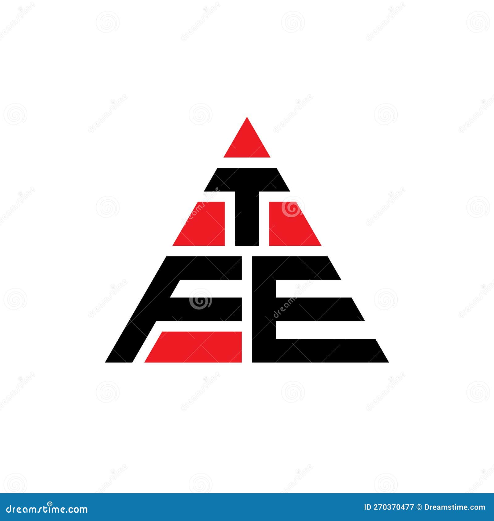 TFE Triangle Letter Logo Design With Triangle Shape. TFE Triangle Logo ...