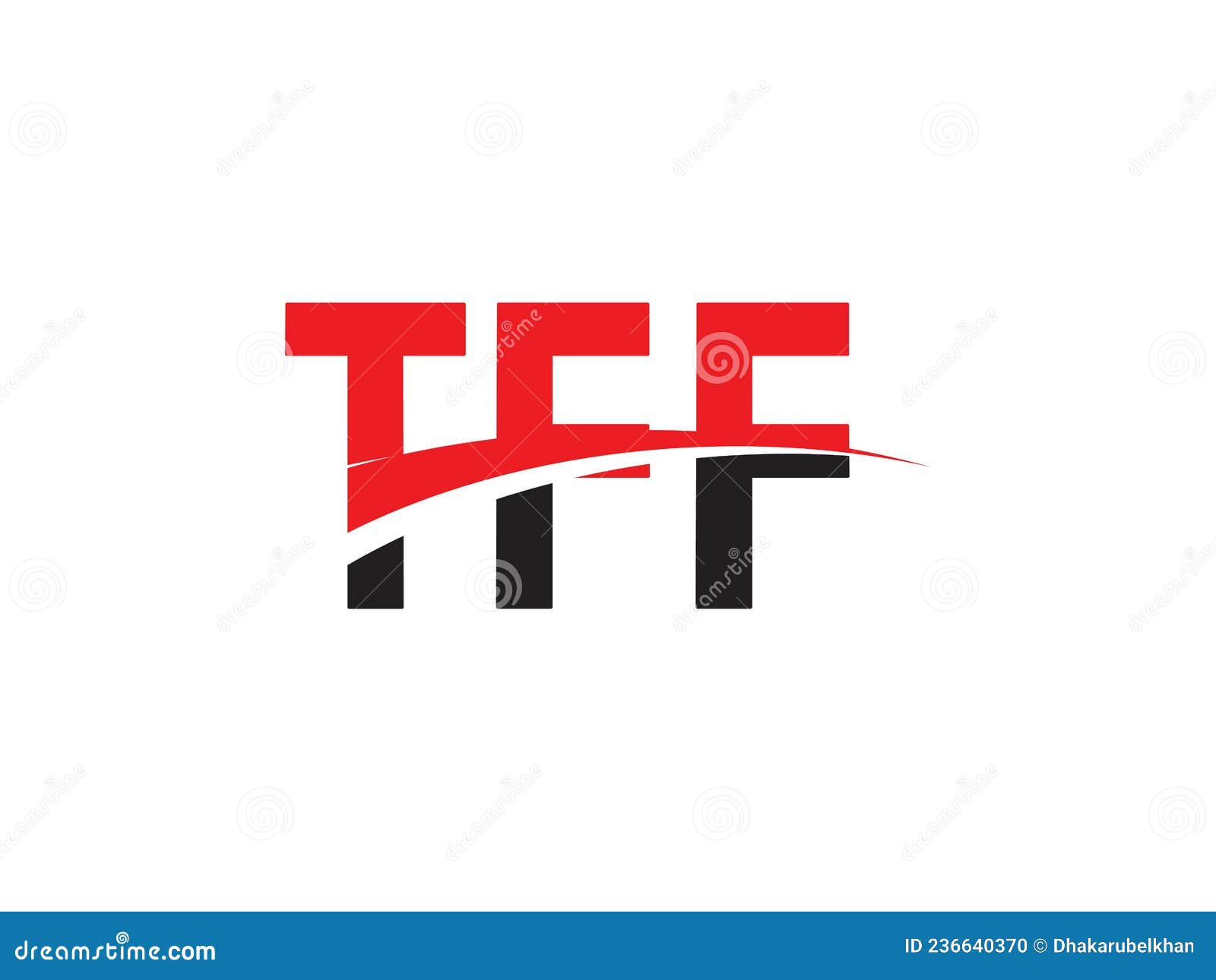 TFF Letter Initial Logo Design Vector Illustration Stock Vector ...