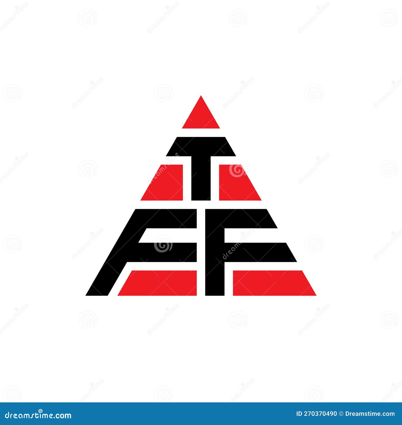 TFF Triangle Letter Logo Design with Triangle Shape. TFF Triangle Logo ...