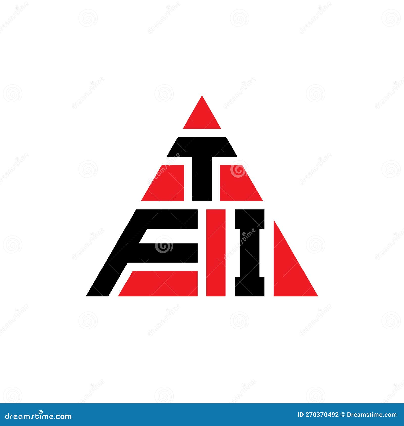 TFI Triangle Letter Logo Design with Triangle Shape. TFI Triangle Logo ...