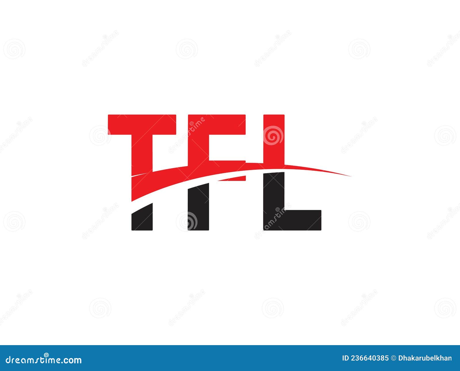 TFL Letter Initial Logo Design Vector Illustration Stock Vector ...