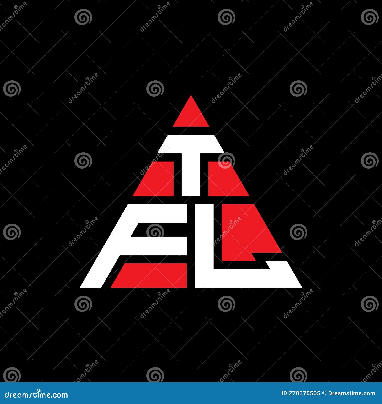 TFL Triangle Letter Logo Design with Triangle Shape. TFL Triangle Logo ...