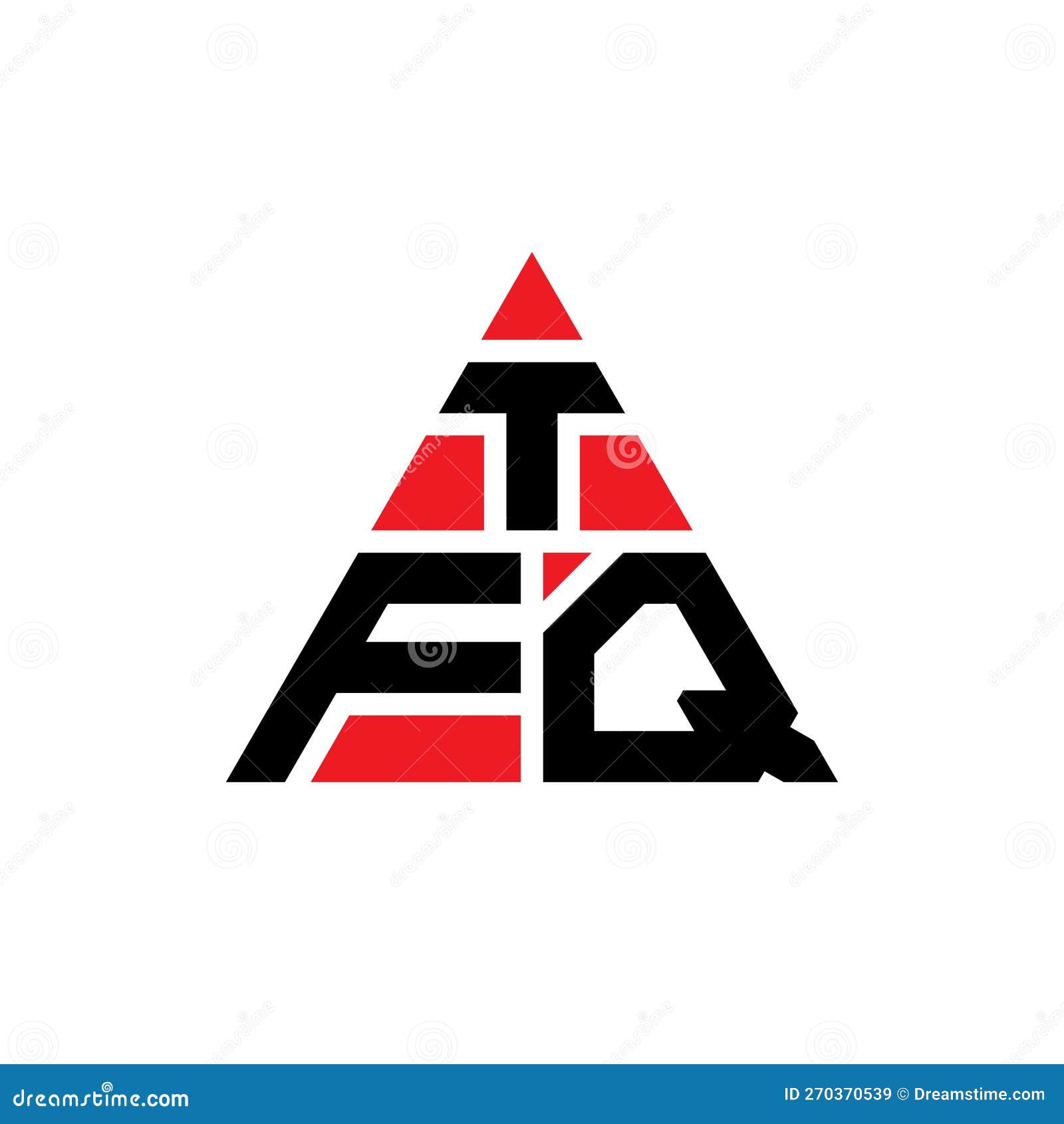 TFQ Triangle Letter Logo Design with Triangle Shape. TFQ Triangle Logo ...