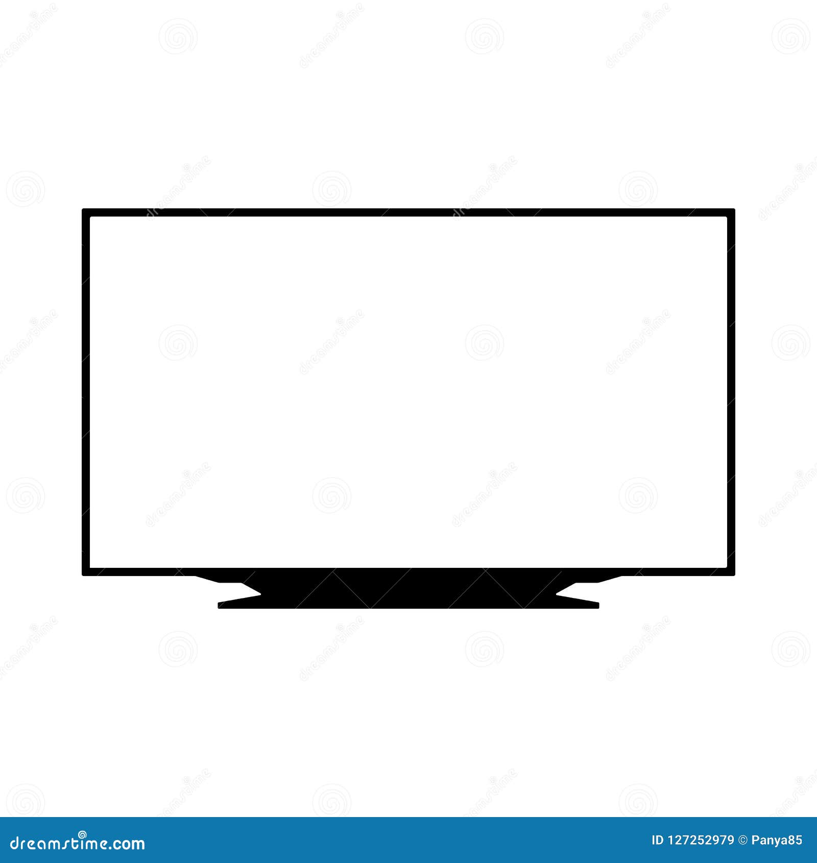 TFT LED Wide Screen Smart Tv Icon Stock Vector - Illustration of hdtv ...