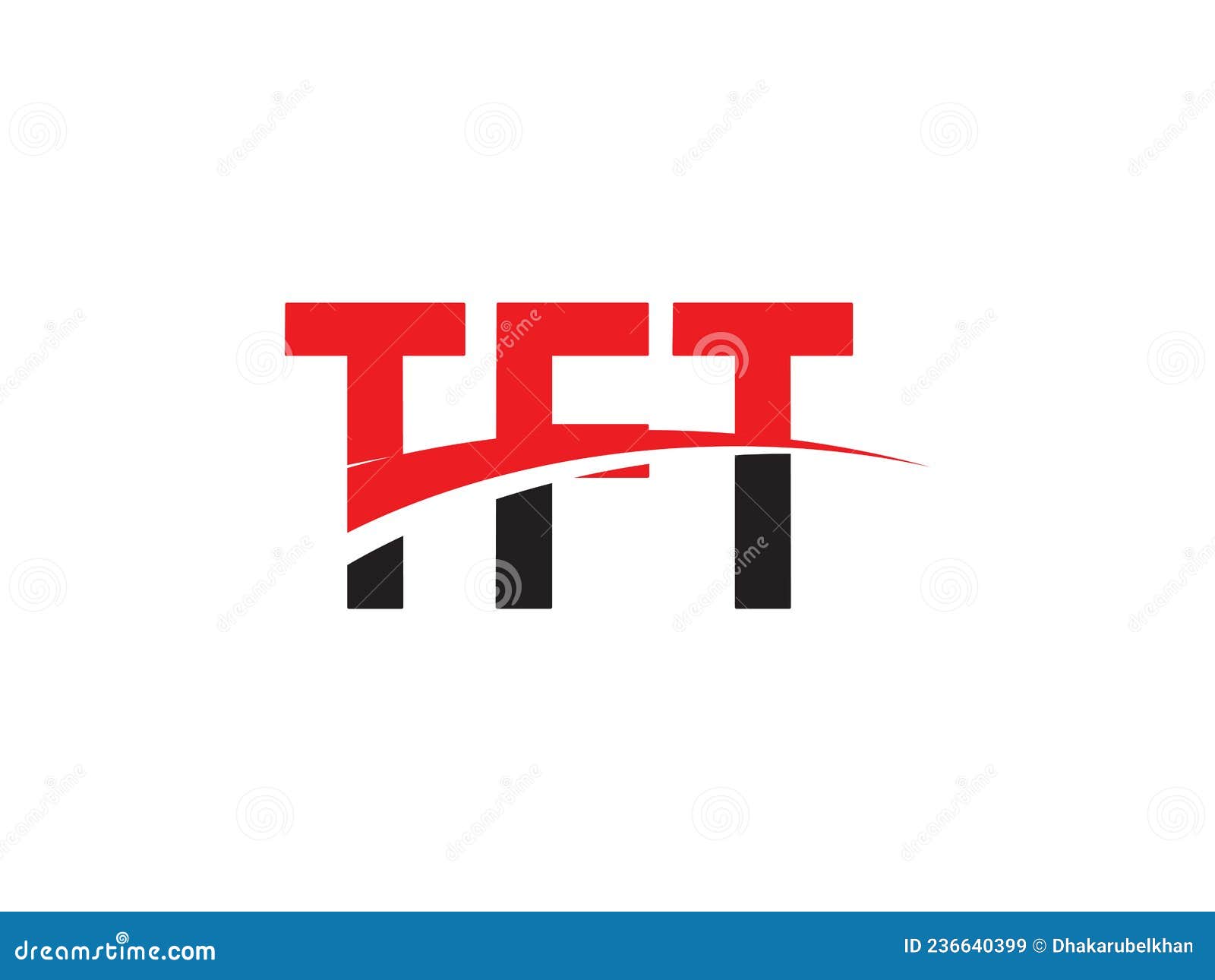 TFT Letter Initial Logo Design Vector Illustration Stock Vector ...