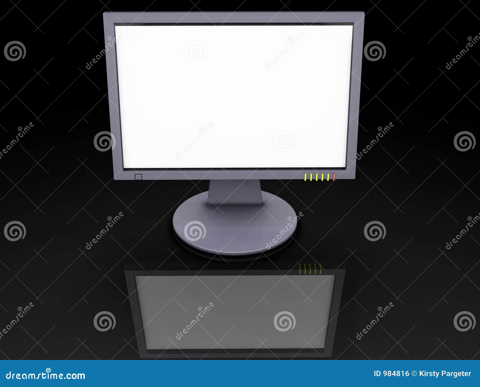 TFT screen stock illustration. Illustration of monitor - 984816