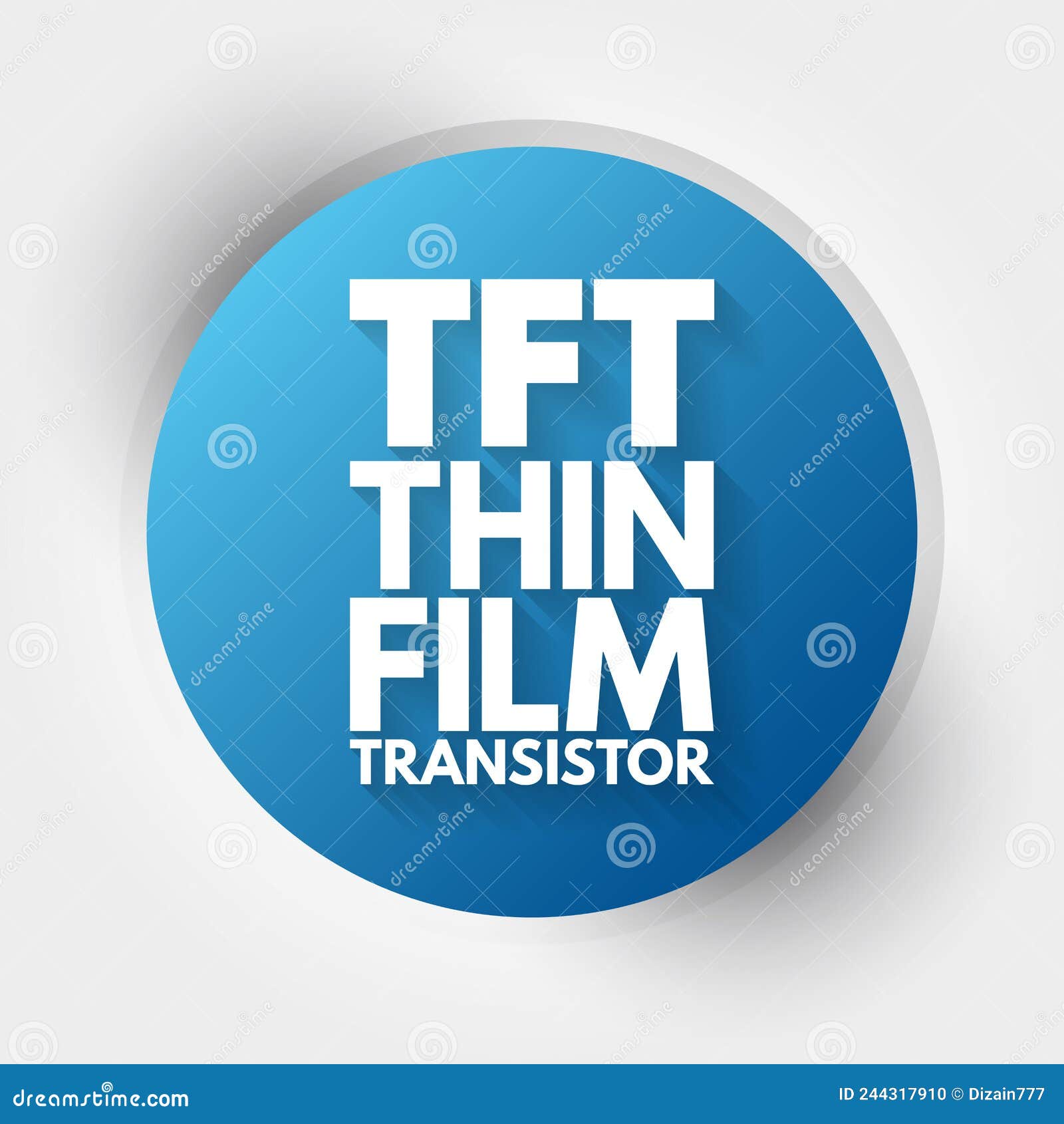 TFT - Thin Film Transistor Acronym, Technology Concept Background Stock ...