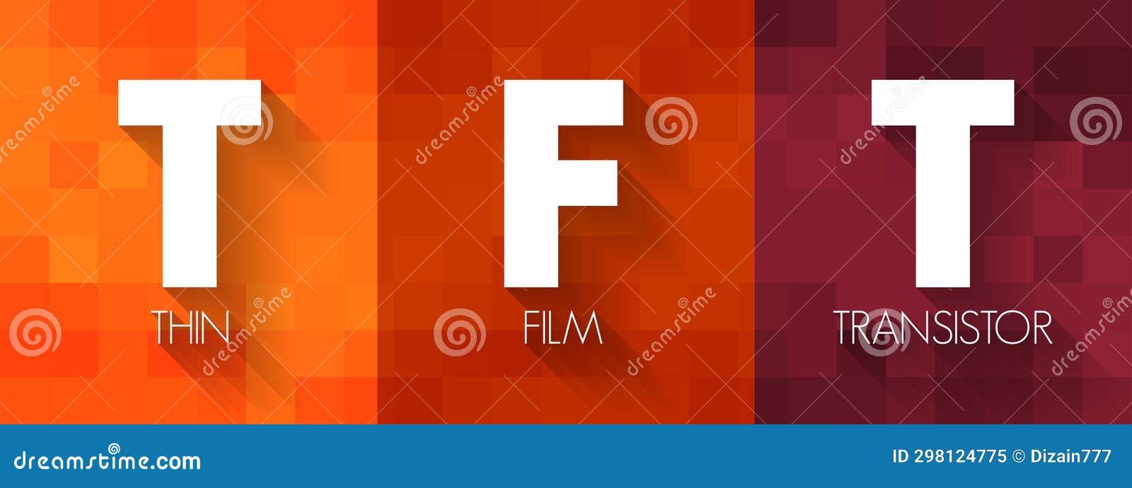 TFT - Thin Film Transistor Acronym, Technology Concept Background Stock ...