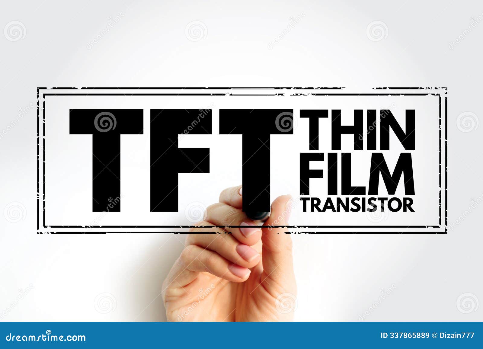 TFT - Thin Film Transistor Acronym Text Stamp, Technology Concept ...