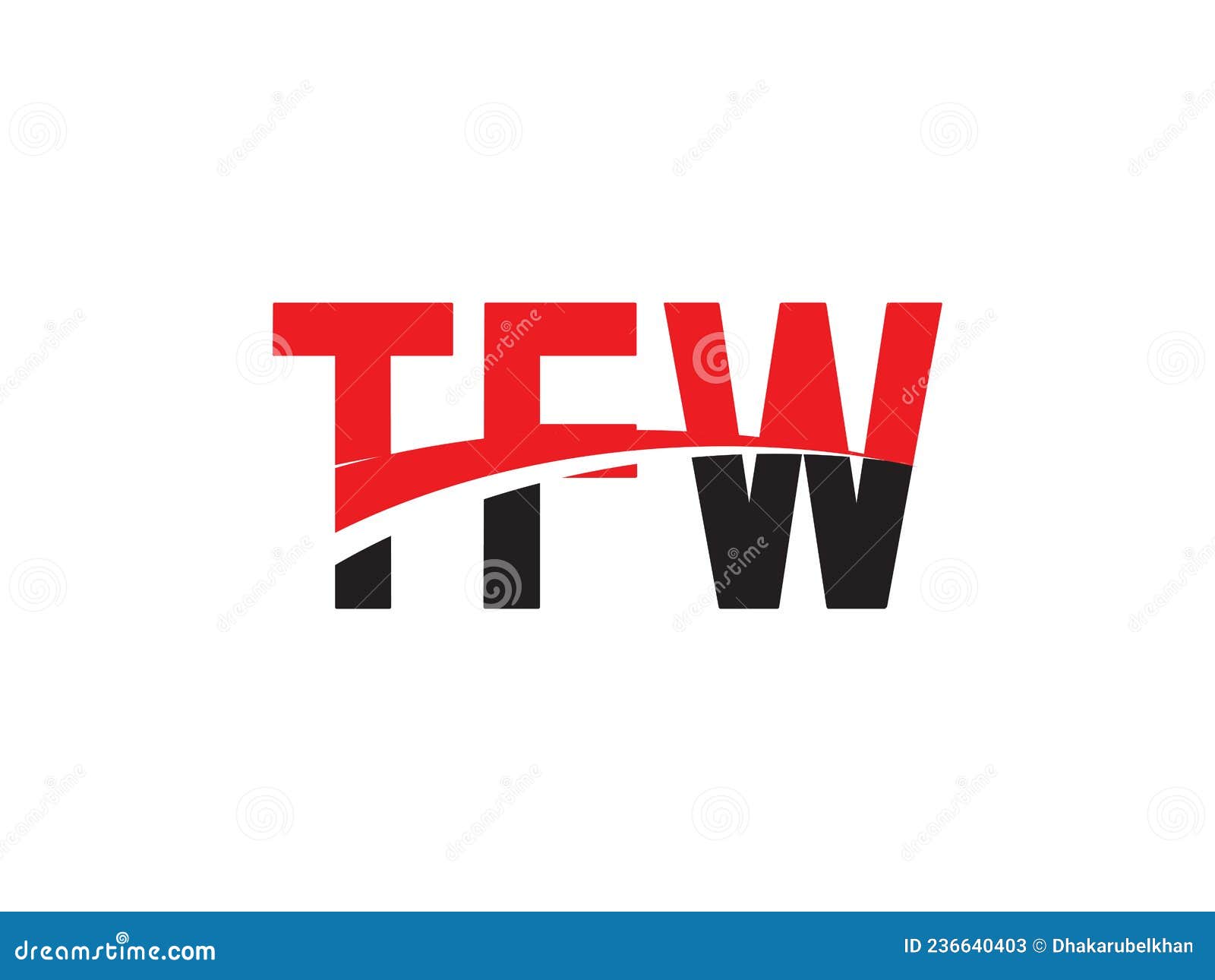 TFW Letter Initial Logo Design Vector Illustration Stock Vector ...