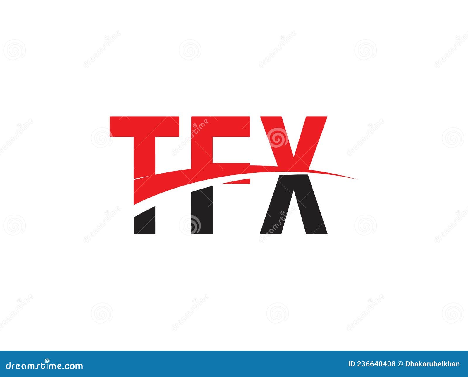 TFX Letter Initial Logo Design Vector Illustration Stock Vector ...
