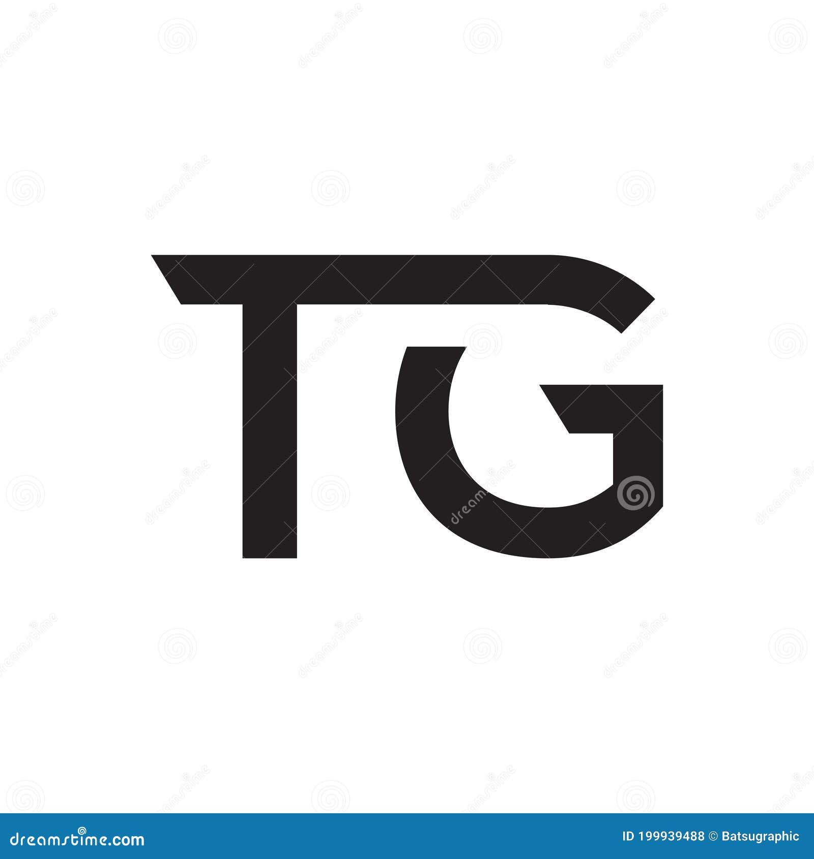 Tg Initial Letter Vector Logo Icon Stock Vector - Illustration of ...
