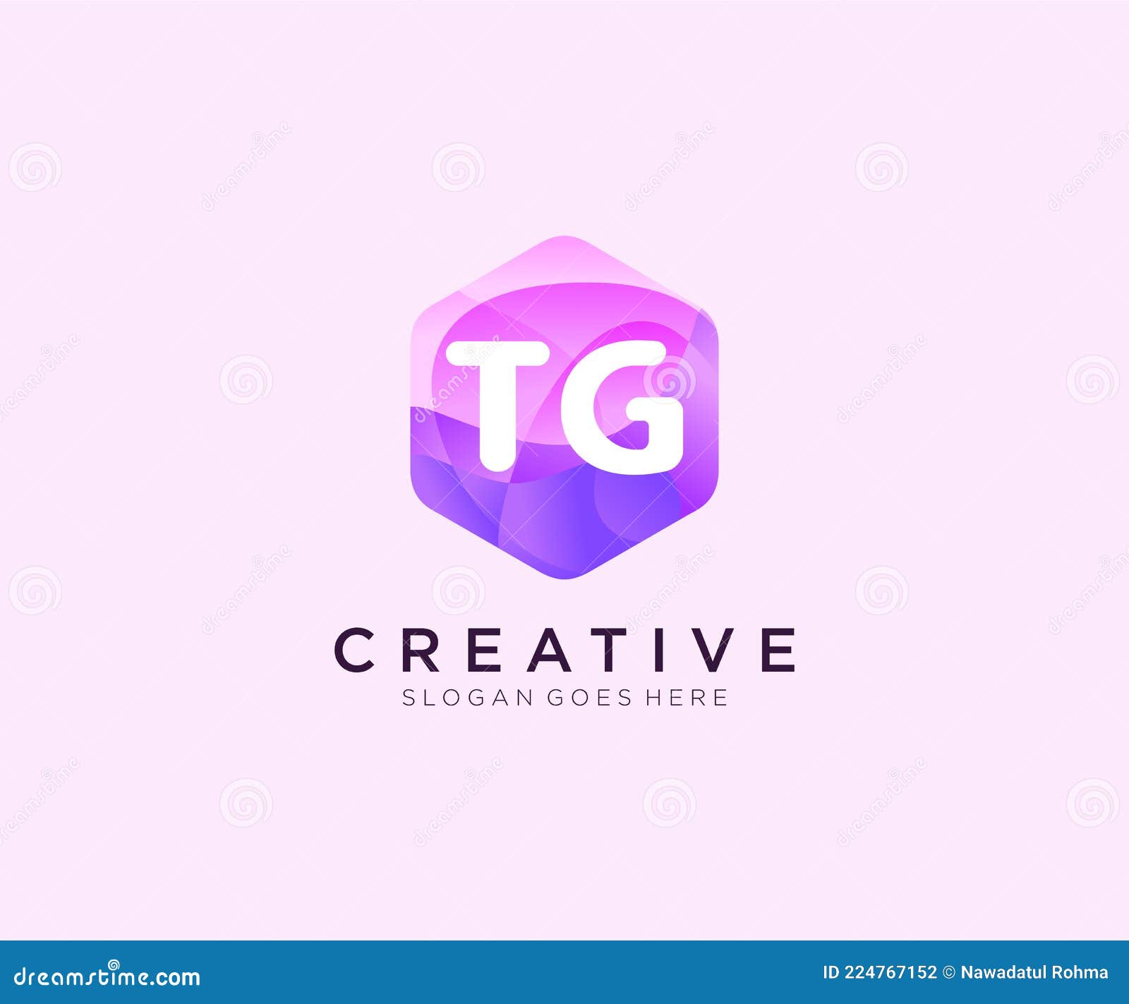 TG Initial Logo with Colorful Hexagon Modern Business Alphabet Logo ...