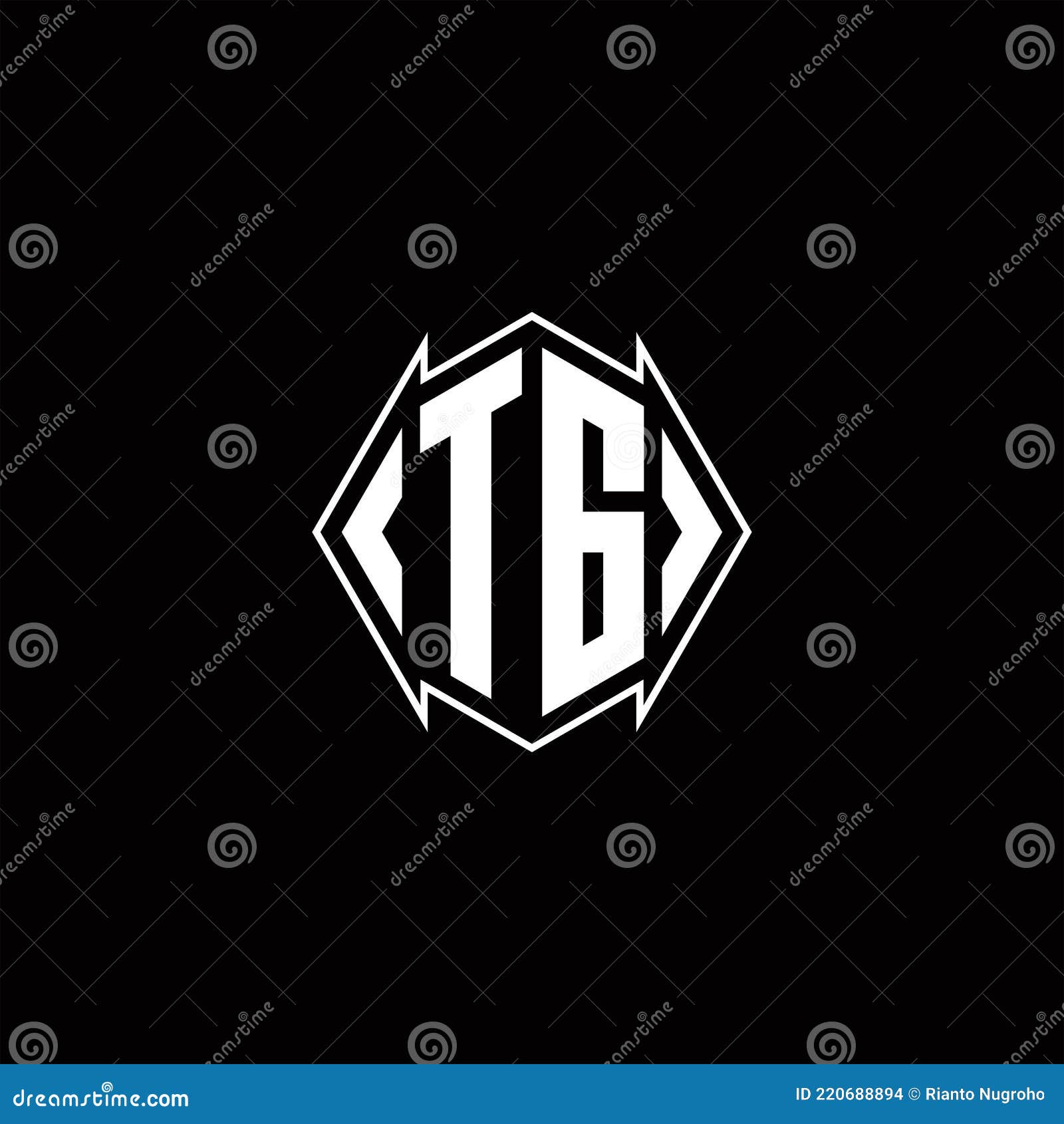 TG Logo Monogram with Shield Shape Designs Template Stock Vector ...