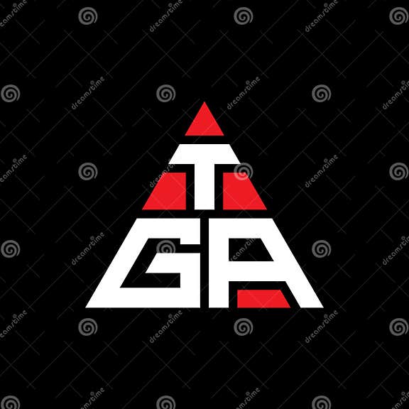 TGA Triangle Letter Logo Design with Triangle Shape. TGA Triangle Logo ...