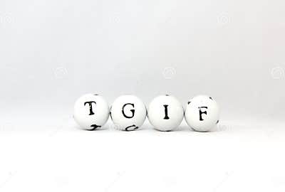 TGIF stock image. Image of exclamation, motto, letters - 25082949