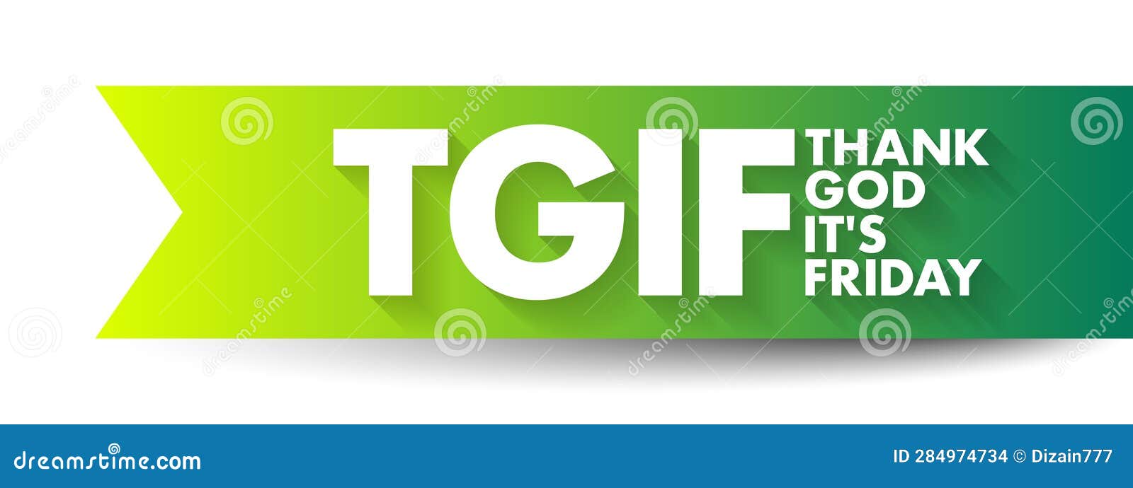 TGIF - Thank God Its Friday Blue Grey Blocks Stock Image ...