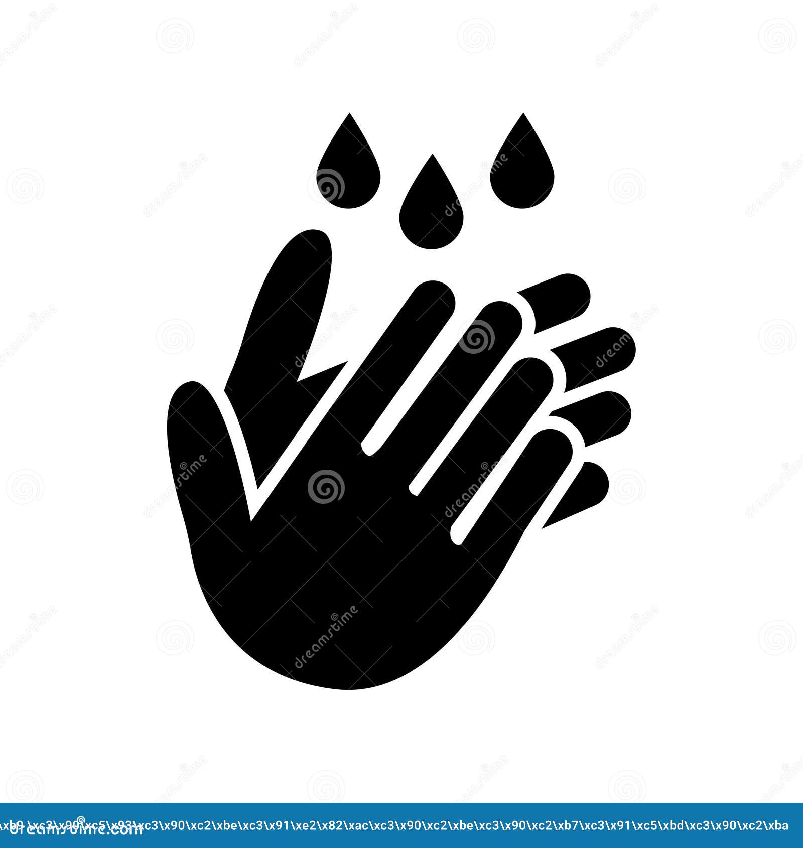 Hand Wash Icon, Hand Hygiene, Vector Illustration Stock Vector ...