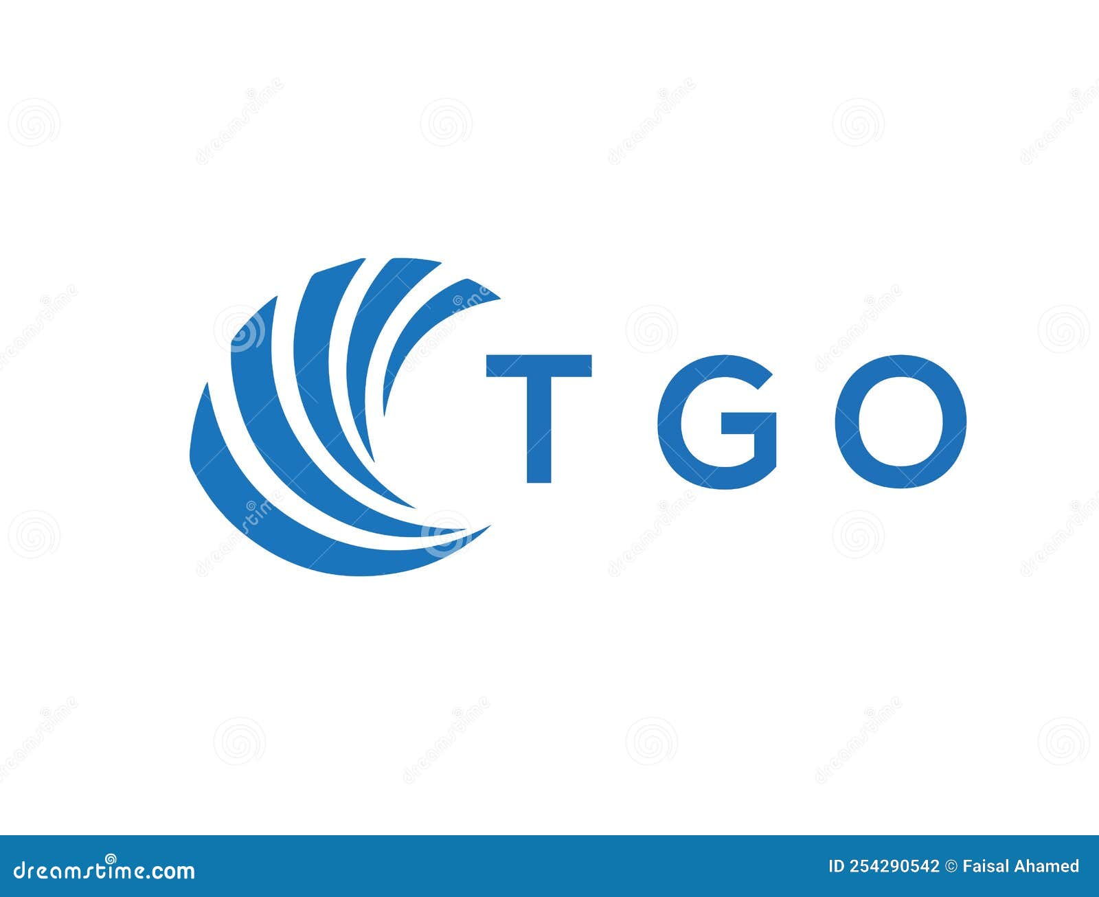 TGO Letter Logo Design on White Background. TGO Creative Circle Letter ...