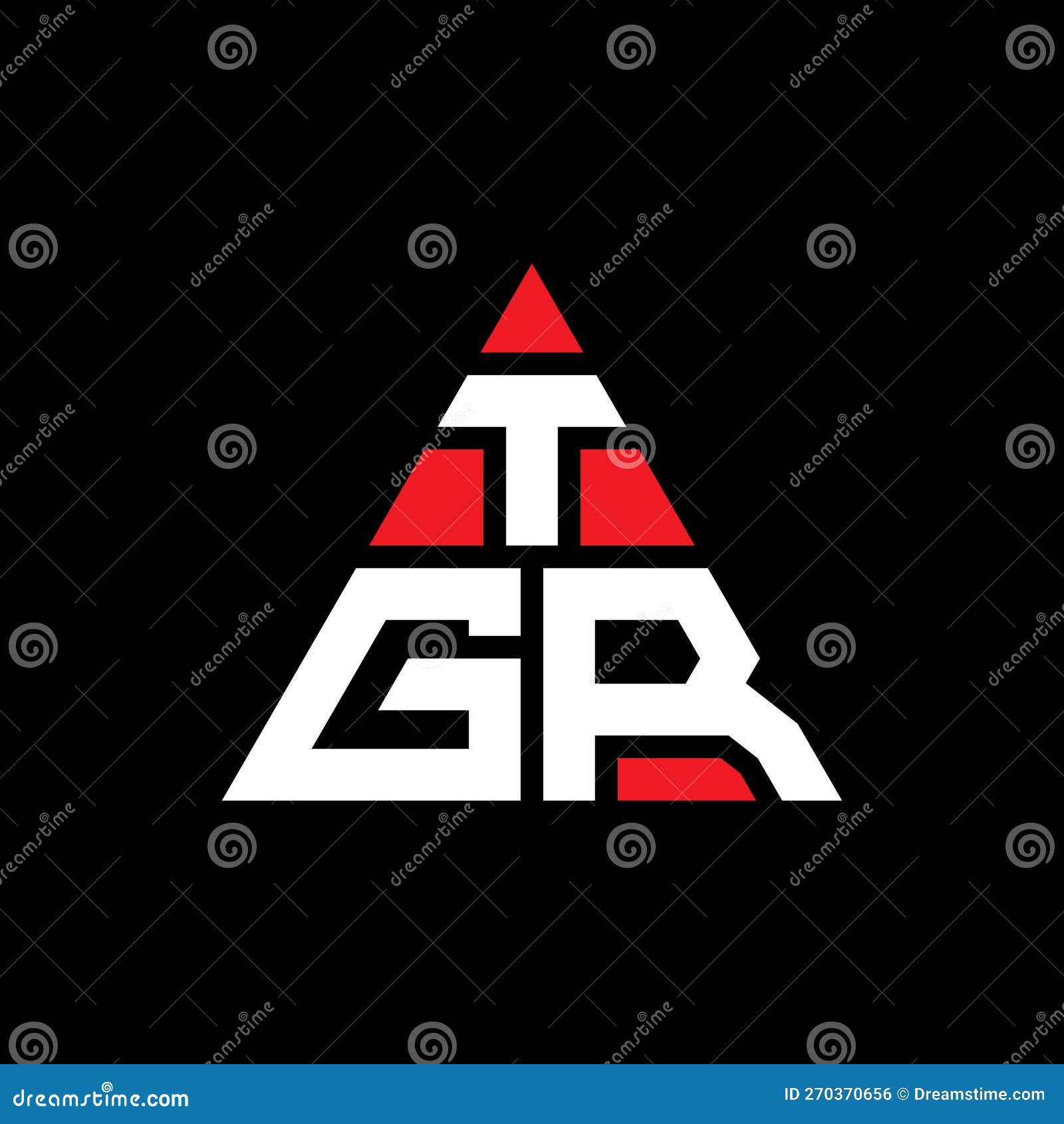 TGR Triangle Letter Logo Design with Triangle Shape. TGR Triangle Logo ...