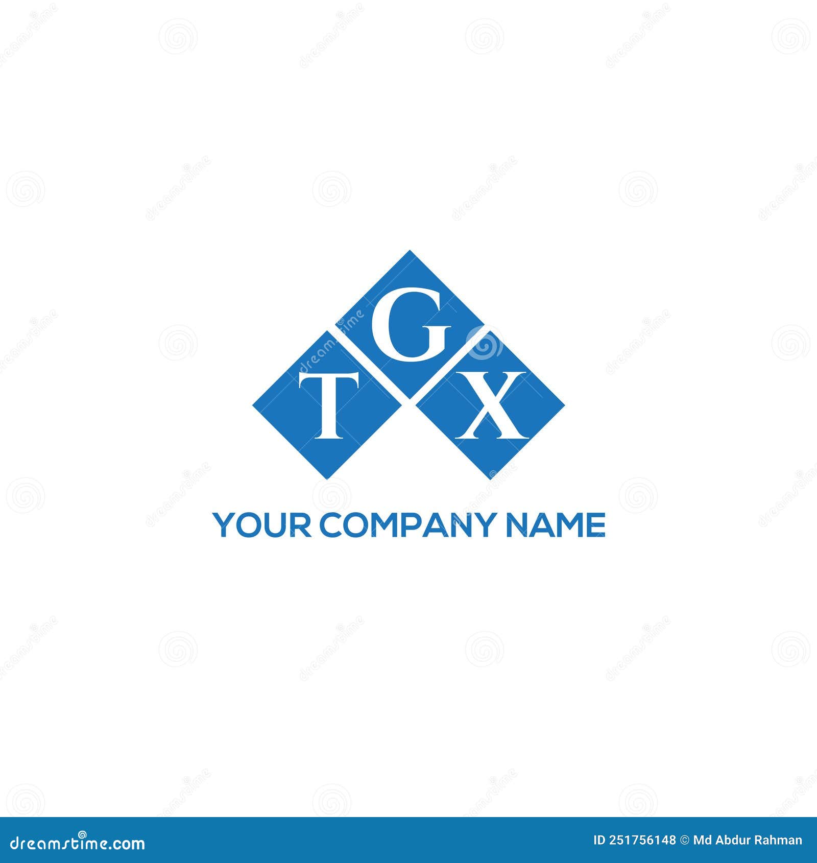 TGX Letter Logo Design on WHITE Background. TGX Creative Initials ...