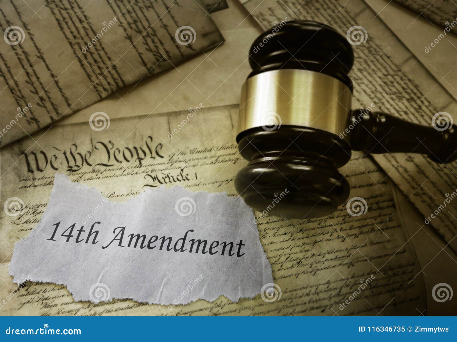 Fourteenth Amendment Concept Stock Image - Image of 14th, democratic ...