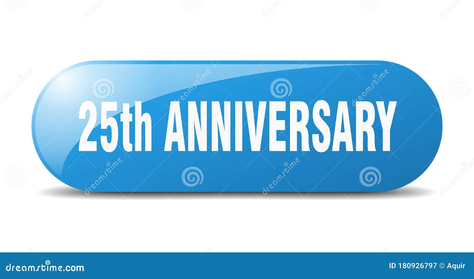 25th Anniversary Button. 25th Anniversary Sign. Key. Push Button Stock ...