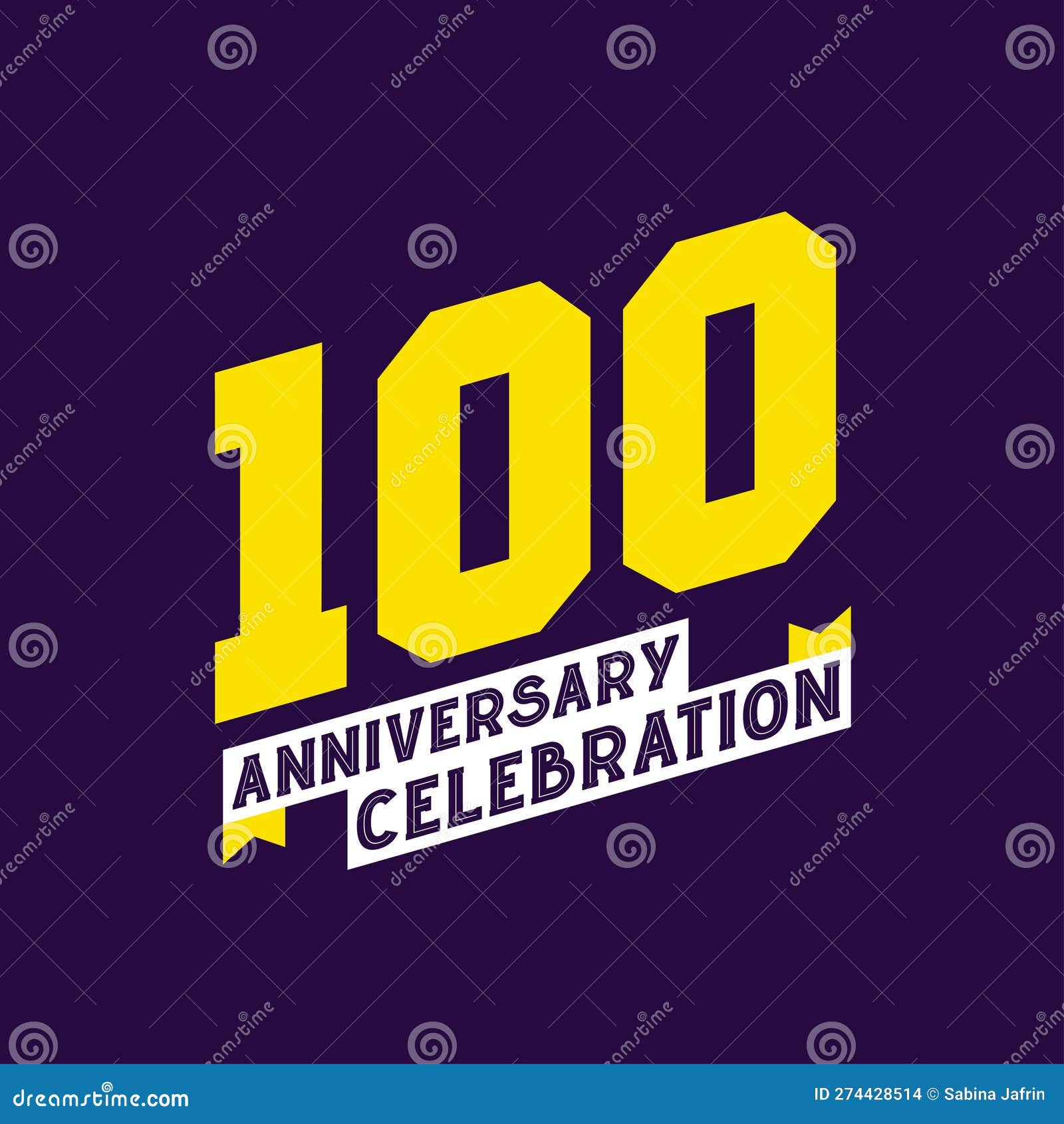 100th Anniversary Celebration Vector Design, 100 Years Anniversary ...
