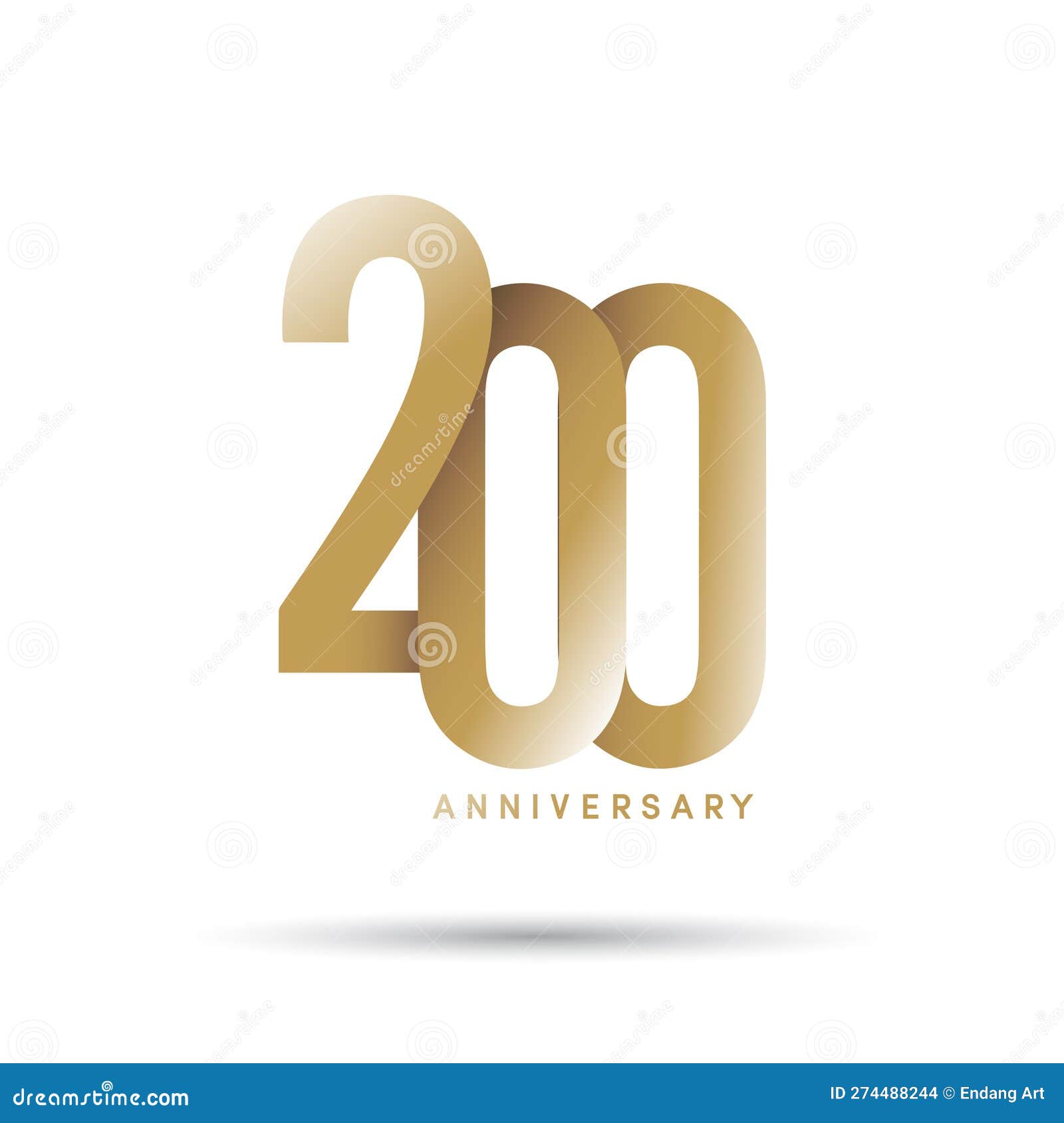 200th Anniversary Design Template. 200 Years Logo. 200 Years Vector And ...
