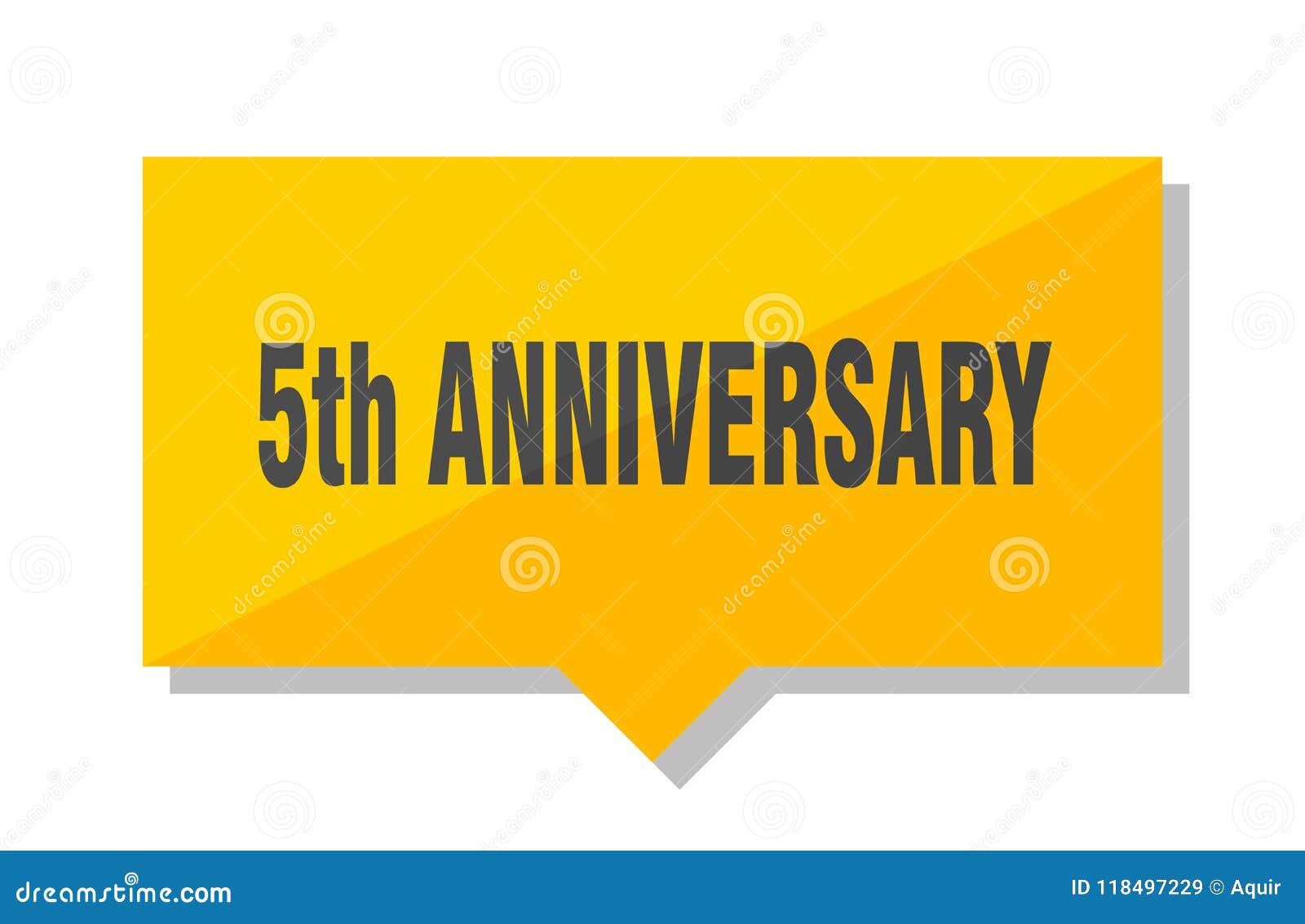 5th anniversary price tag stock vector. Illustration of sign - 118497229