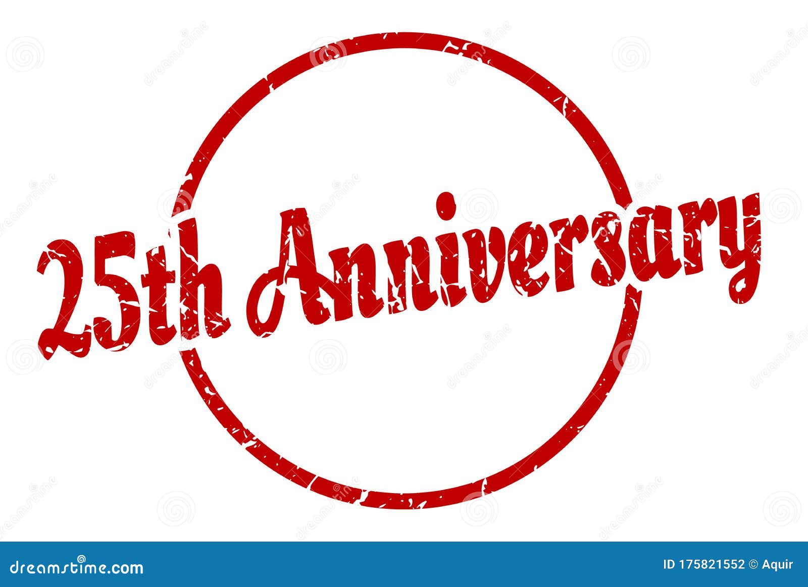 25th Anniversary Sign. 25th Anniversary Round Vintage Stamp Stock ...
