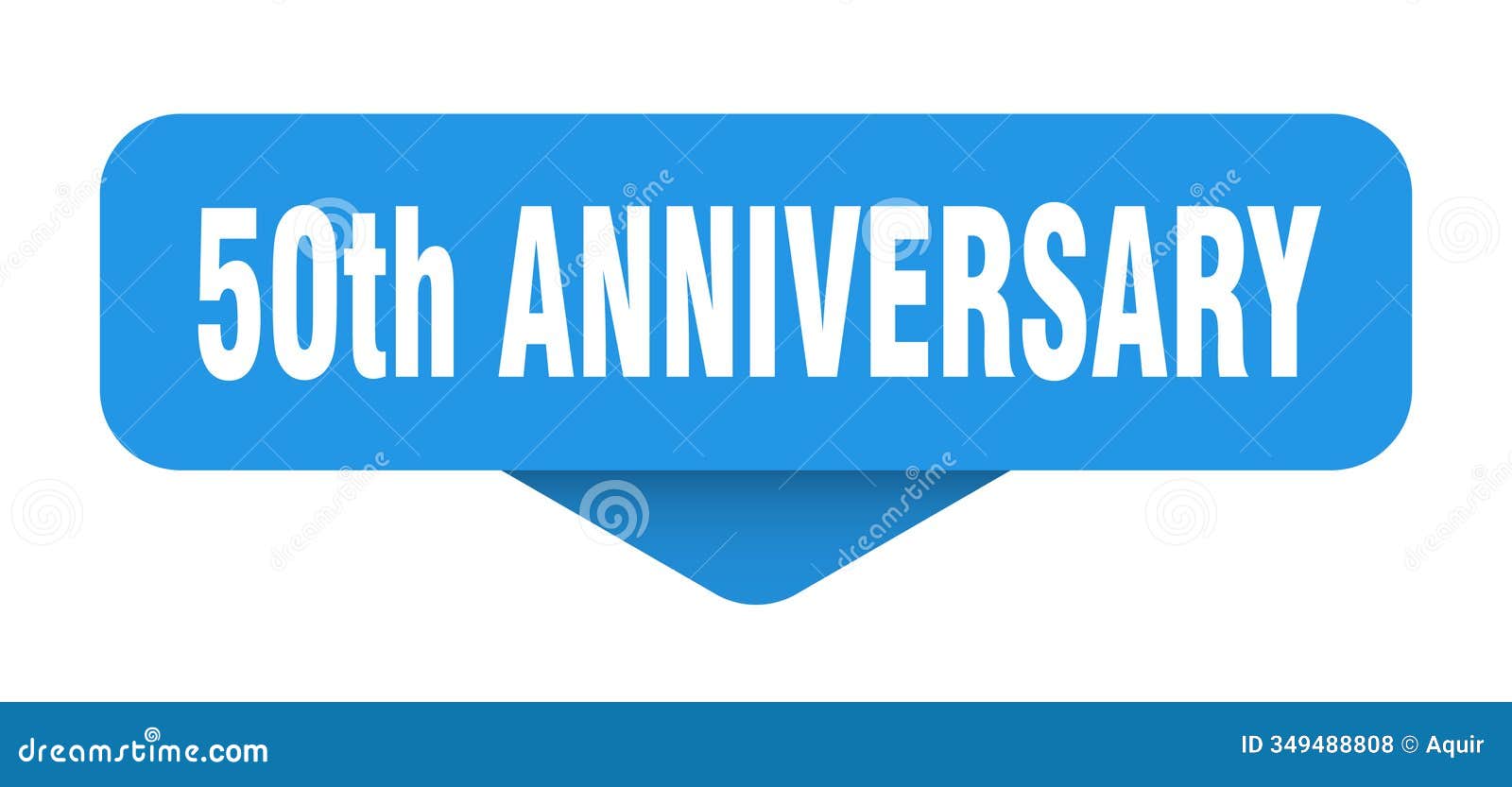 50th Anniversary Sticker. 50th Anniversary Sign on Transparent ...