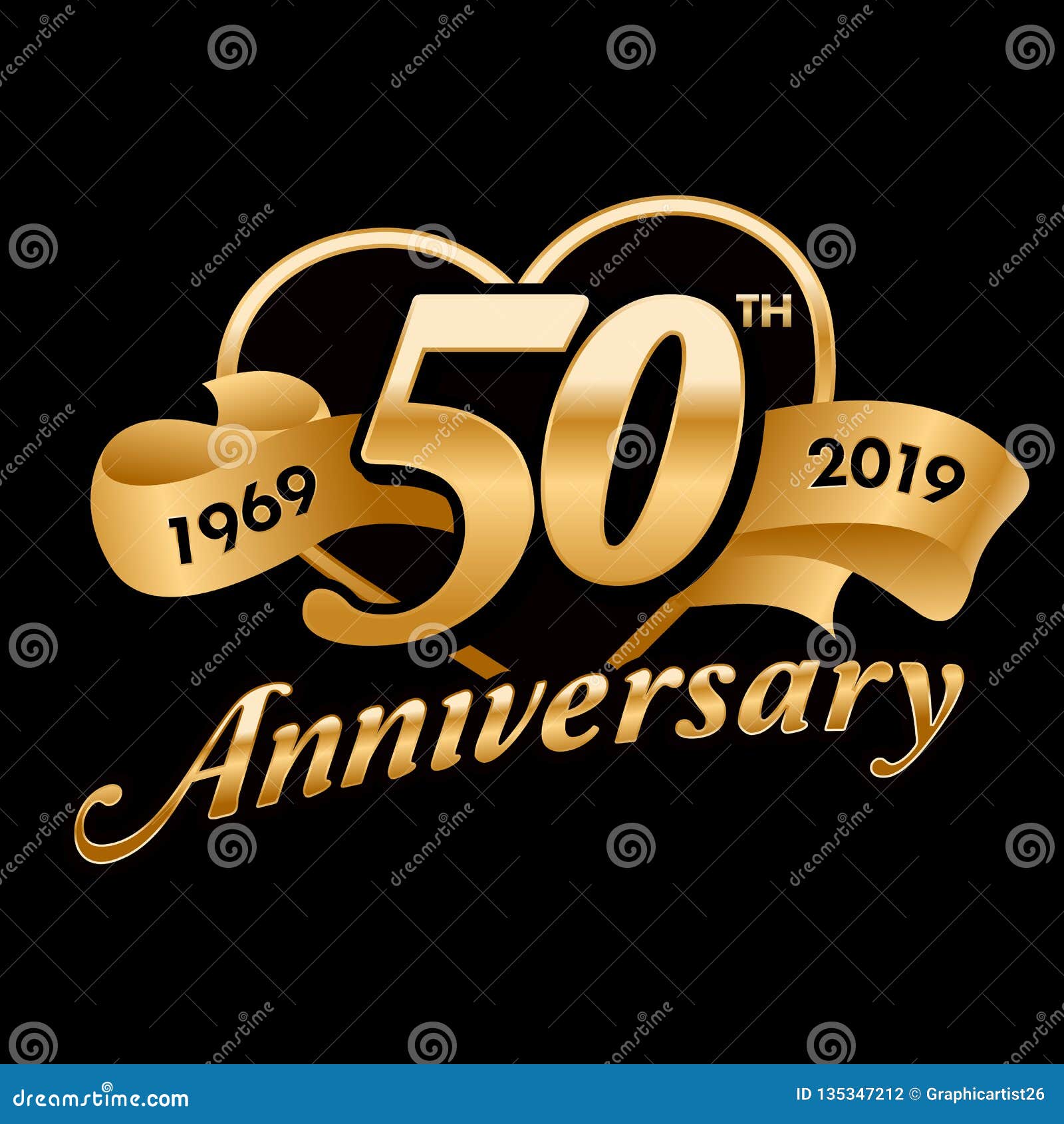 50th Anniversary Symbol Vector Illustration | CartoonDealer.com #135347212