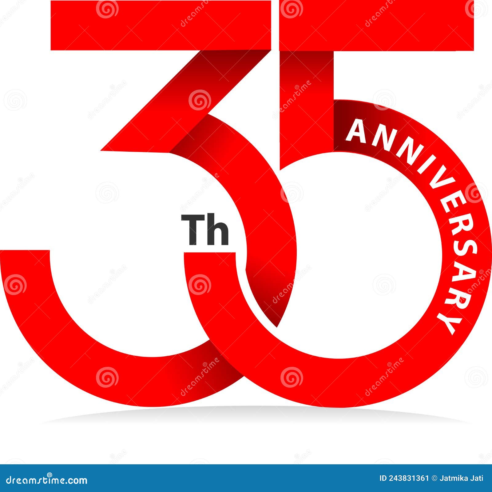 35th Anniversary stock vector. Illustration of isolated - 243831361