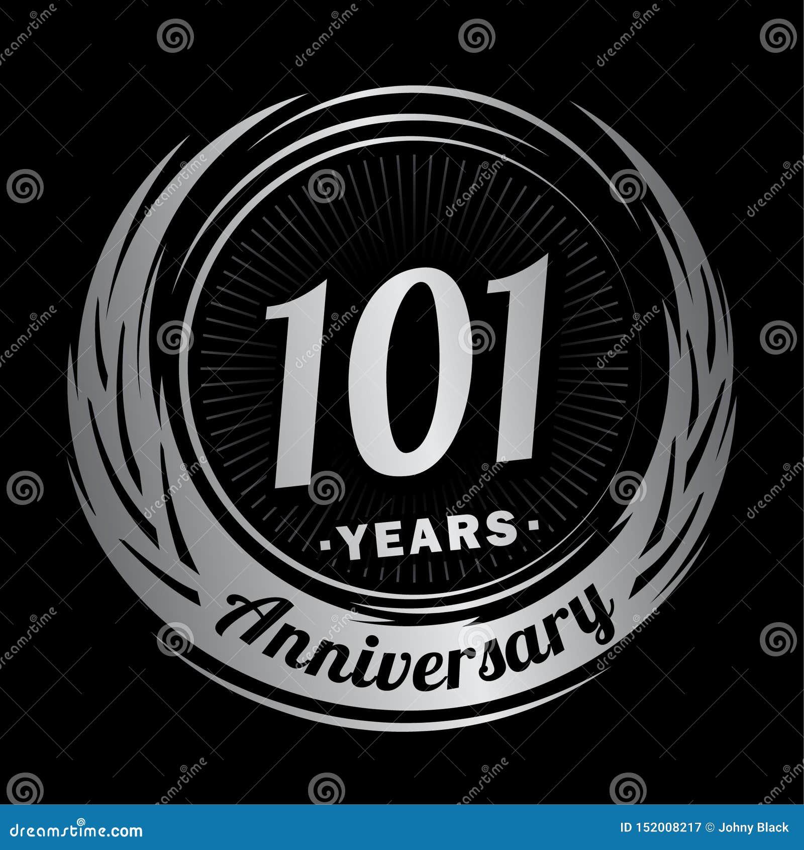 101 Years Anniversary. Elegant Anniversary Design. 101st Logo. Stock ...