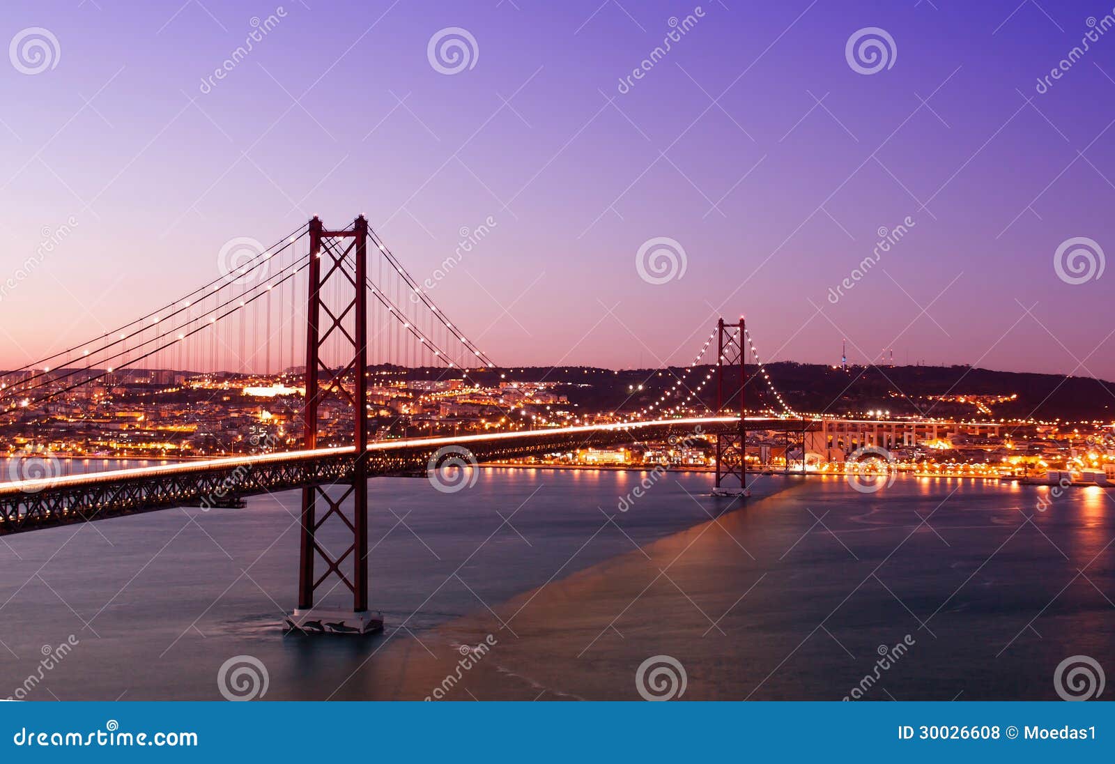 25th of April Bridge stock photo. Image of historic, pylon - 30026608