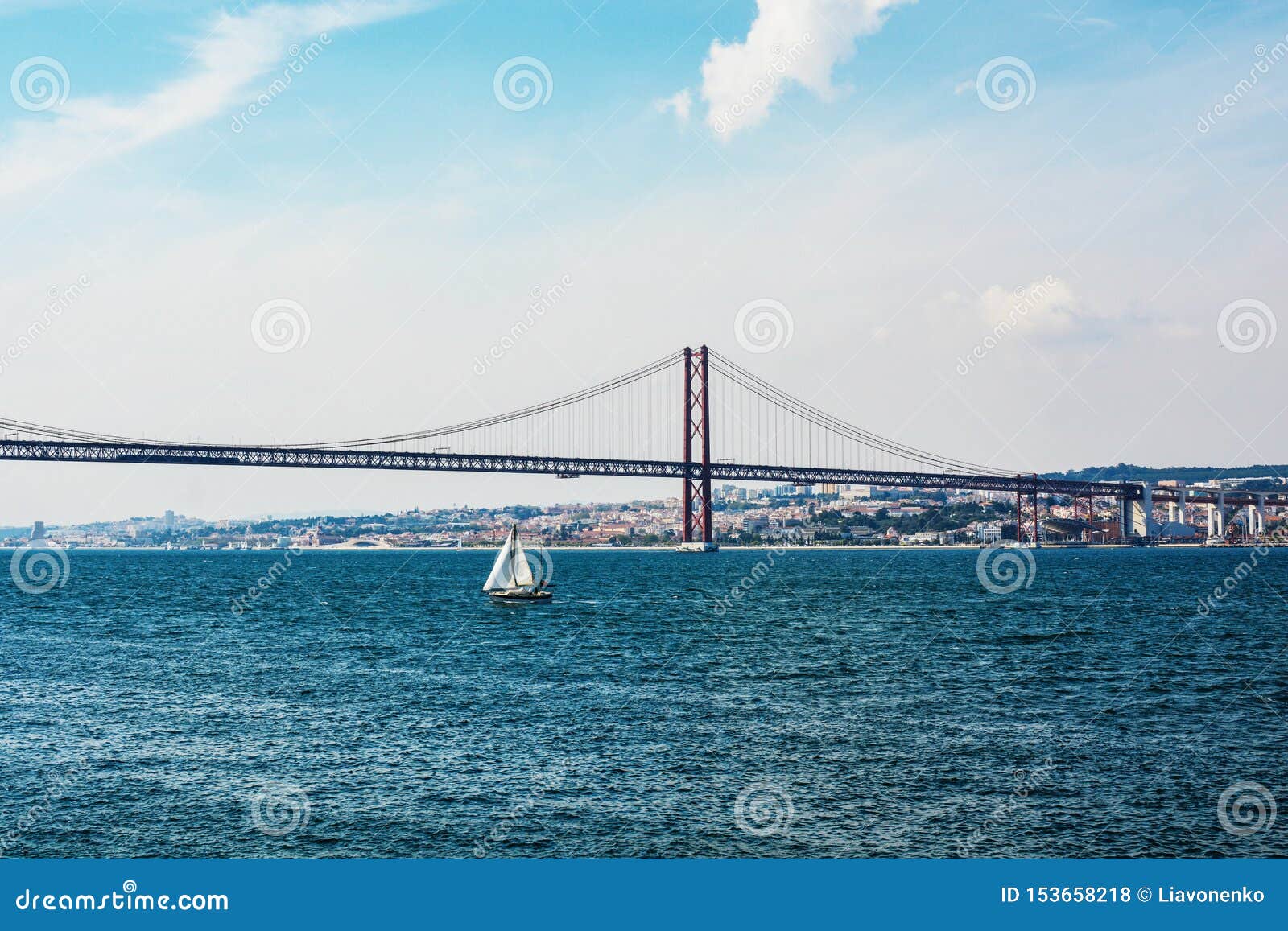 25th April Bridge. Tejo River. Portugal Stock Photo - Image of portugal ...