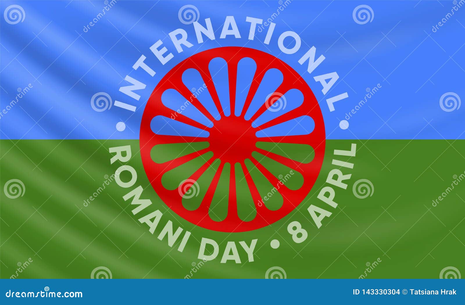 8th of April - International Romani Day. Stock Vector - Illustration of ...