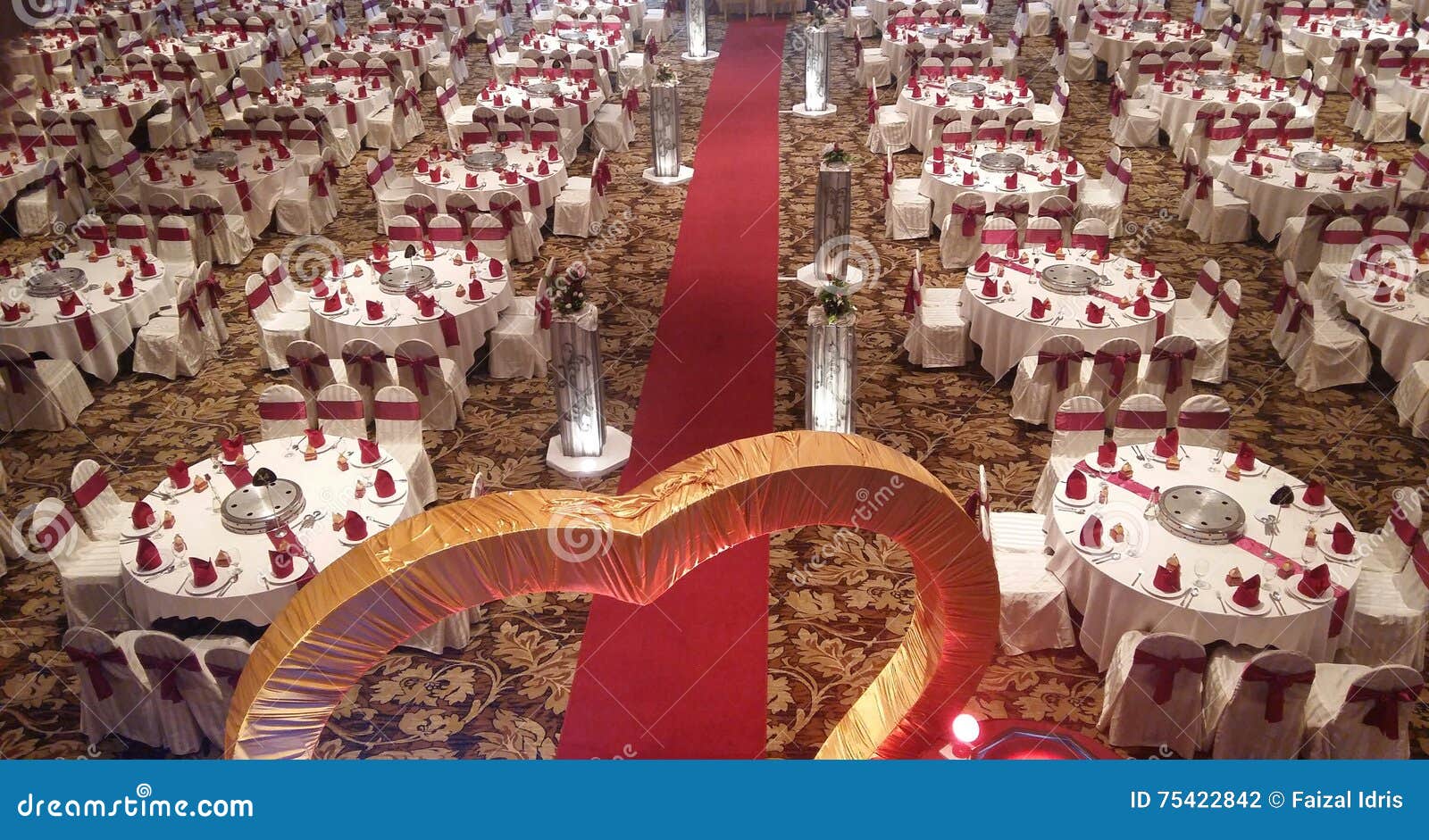 7th Aug 2016, Kuala Lumpur, Malaysia. a Banquet Wedding Dinner Function ...