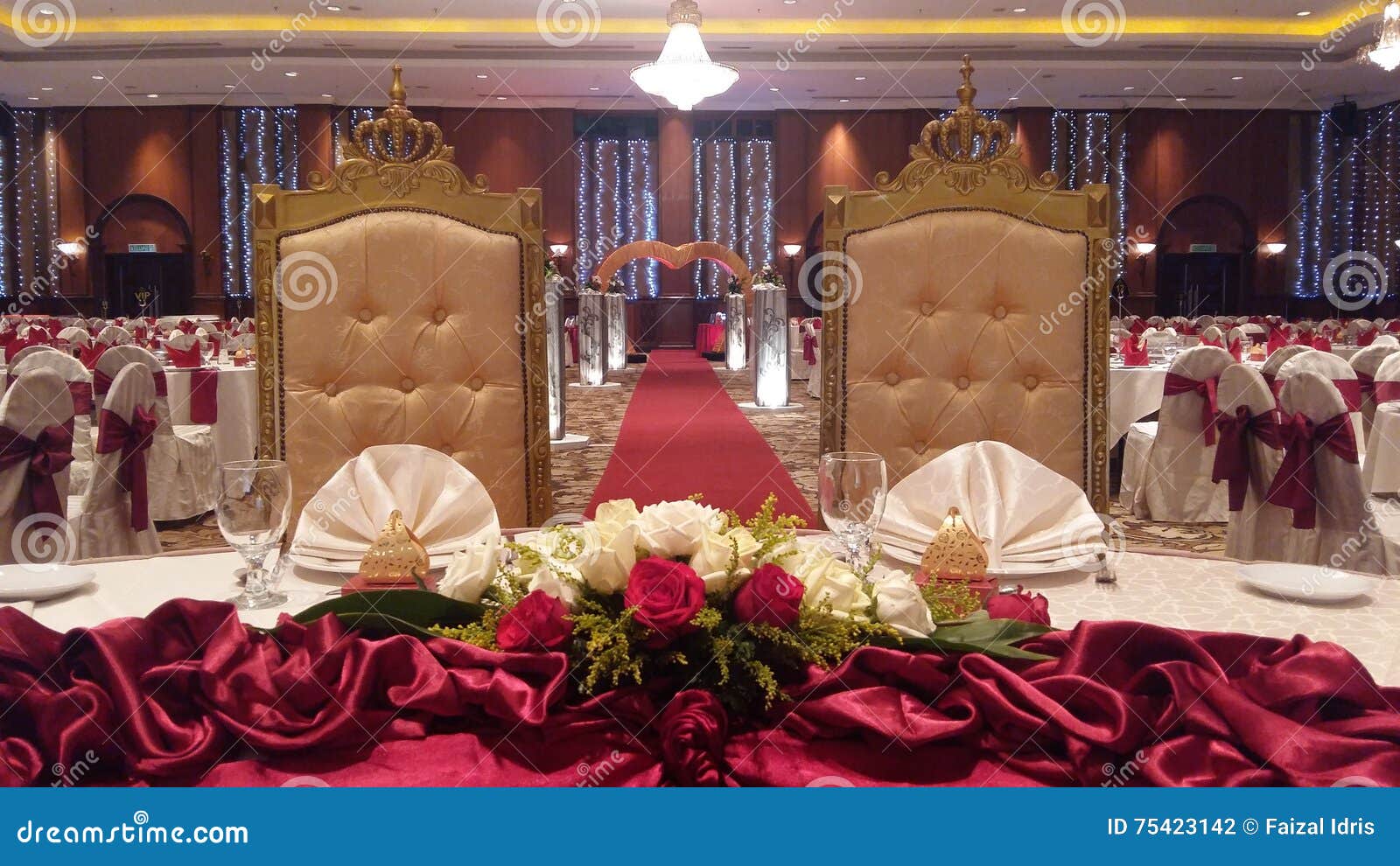 7th Aug 2016, Kuala Lumpur, Malaysia. a Banquet Wedding Dinner Function ...