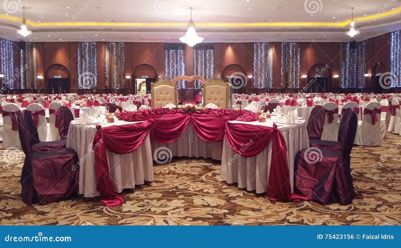 7th Aug 2016, Kuala Lumpur, Malaysia. a Banquet Wedding Dinner Function ...