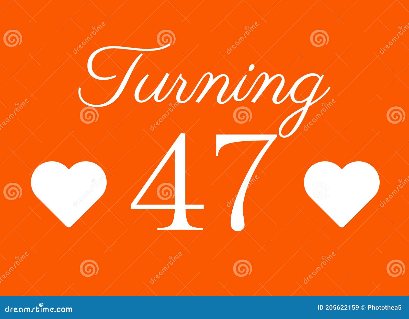 47th birthday card wishes stock illustration. Illustration of wishes ...