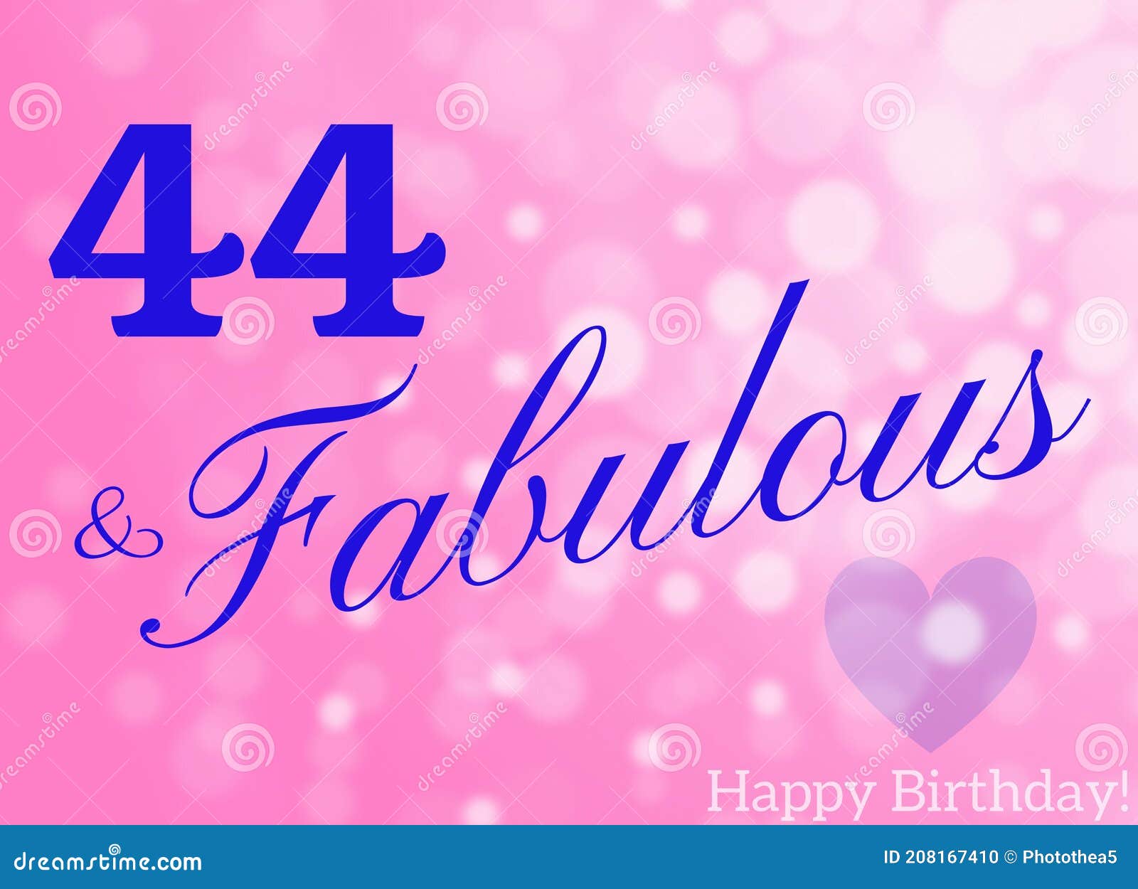 44th Birthday Card Wishes Royalty-Free Illustration | CartoonDealer.com ...