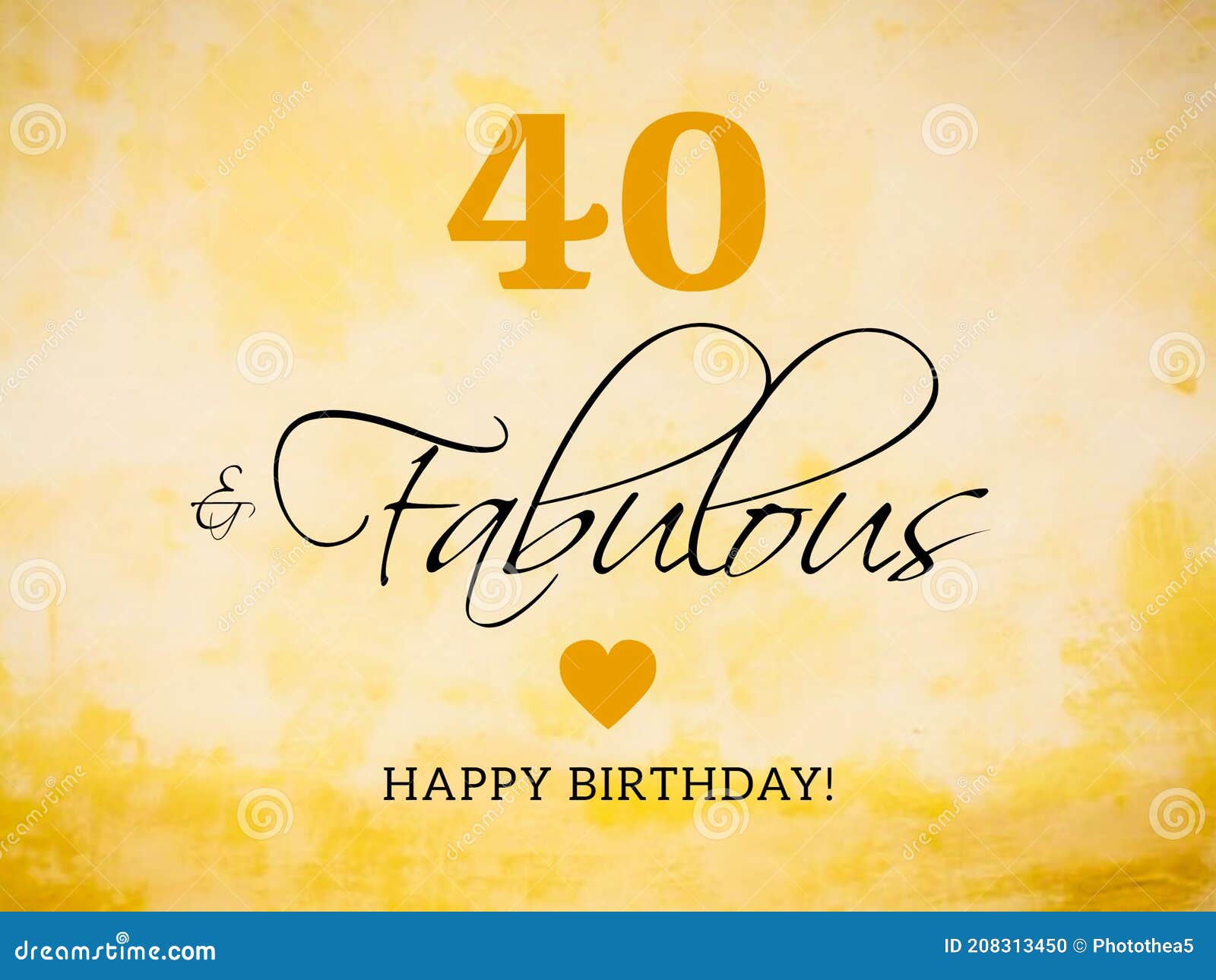 40th Birthday Card Wishes Illustration Stock Illustration ...