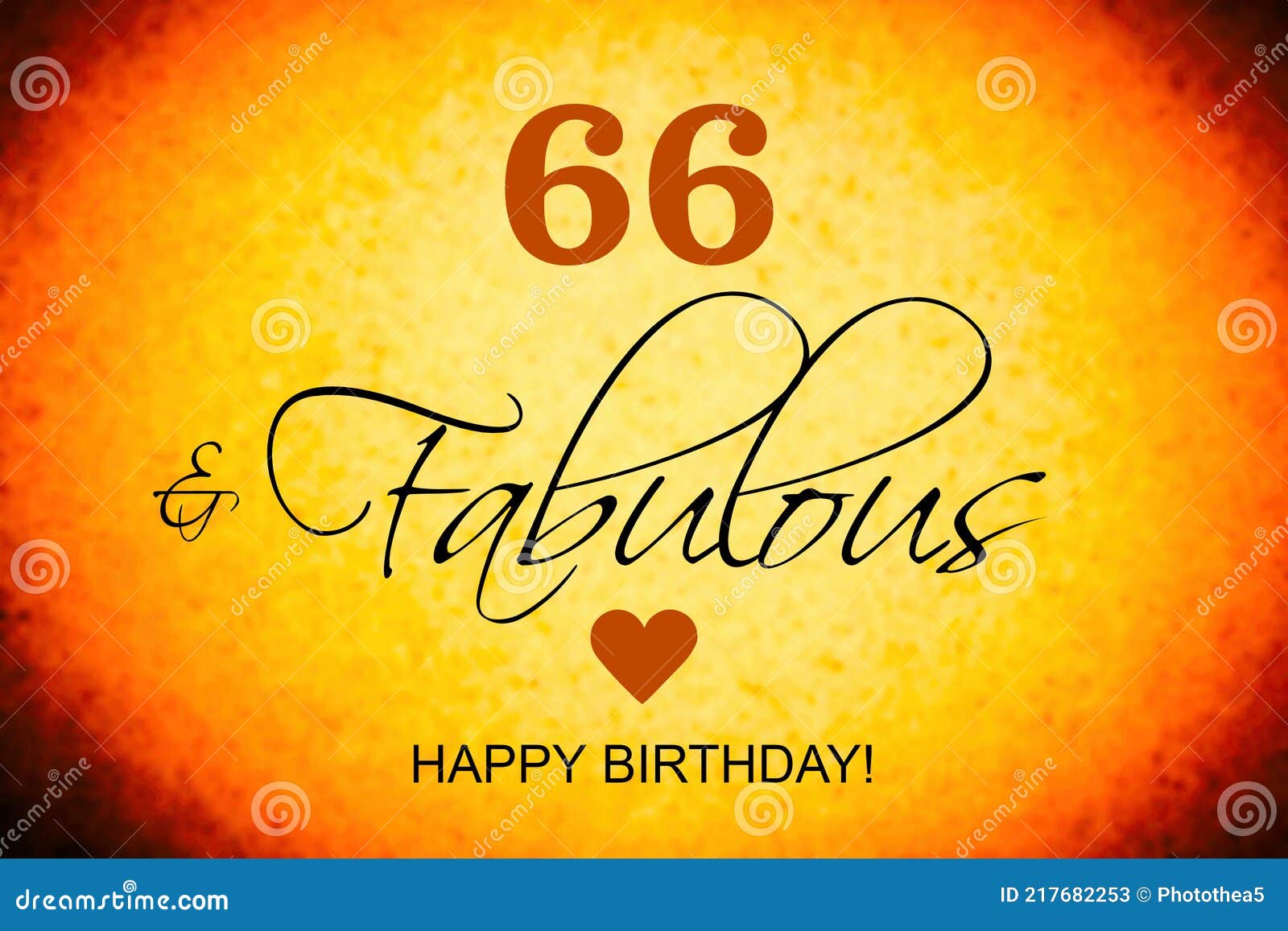 66th birthday card wishes stock illustration. Illustration of ...