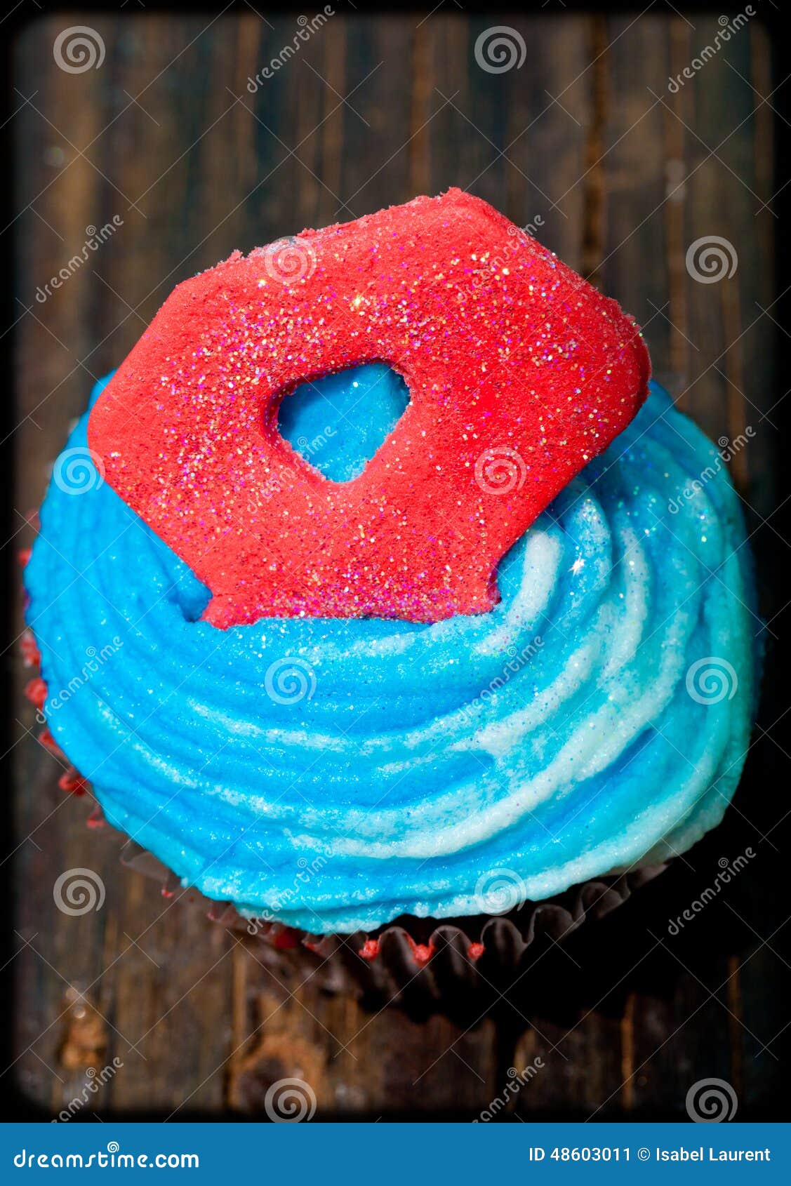 4th Birthday cupcake stock image. Image of boxes, fourth - 48603011