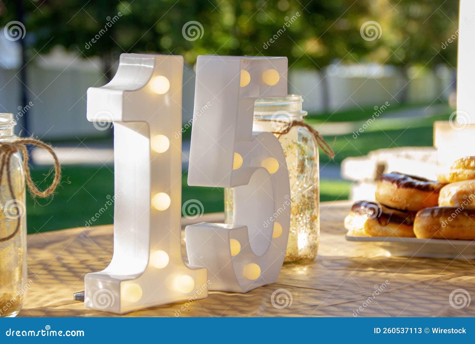 15th Birthday Numbers for Celebration Stock Image - Image of event ...