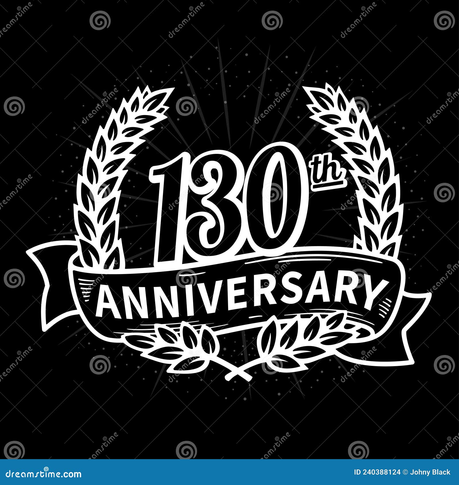 130 Years Anniversary Celebration Logotype. 130th Anniversary Logo ...